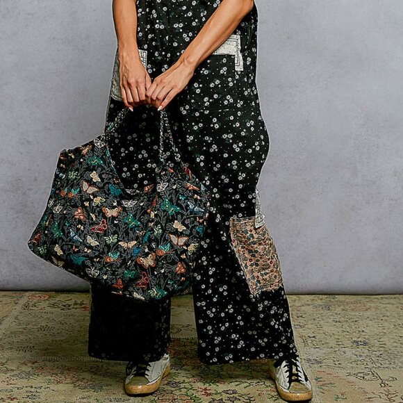 POL | Bags | Polbag Jacquard Tapestrystyle Tote Bag With Multicolor ...